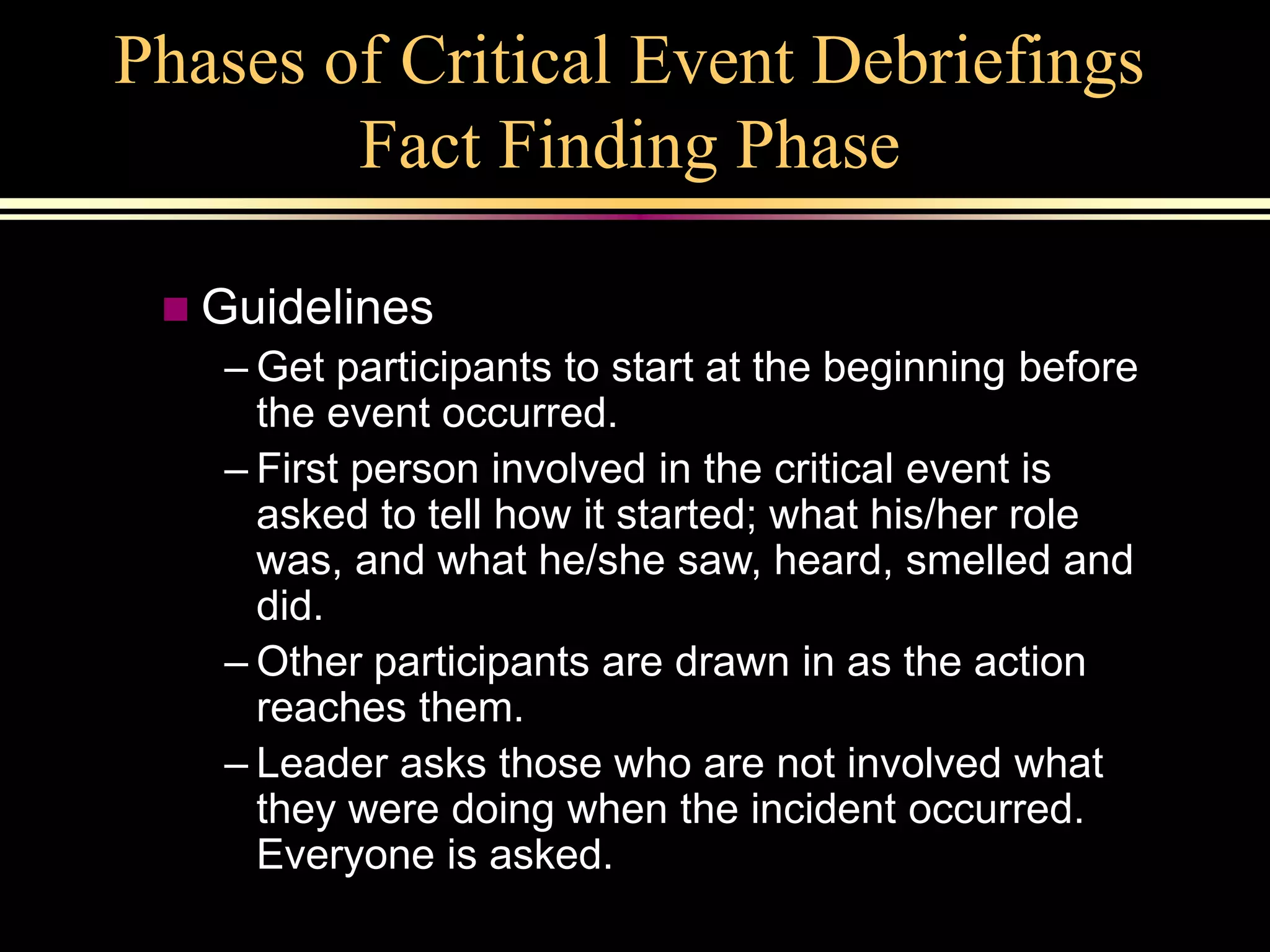TEM - Traumatic Event Management | PPT