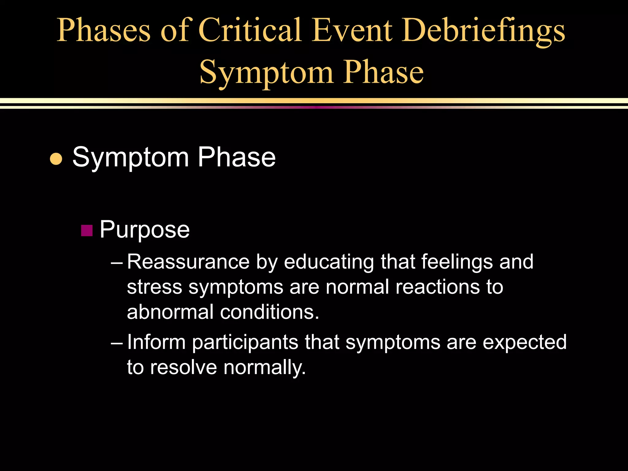 TEM - Traumatic Event Management | PPT