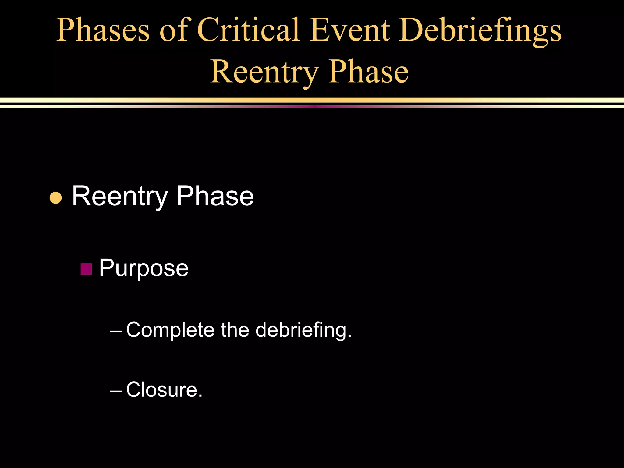 TEM - Traumatic Event Management | PPT