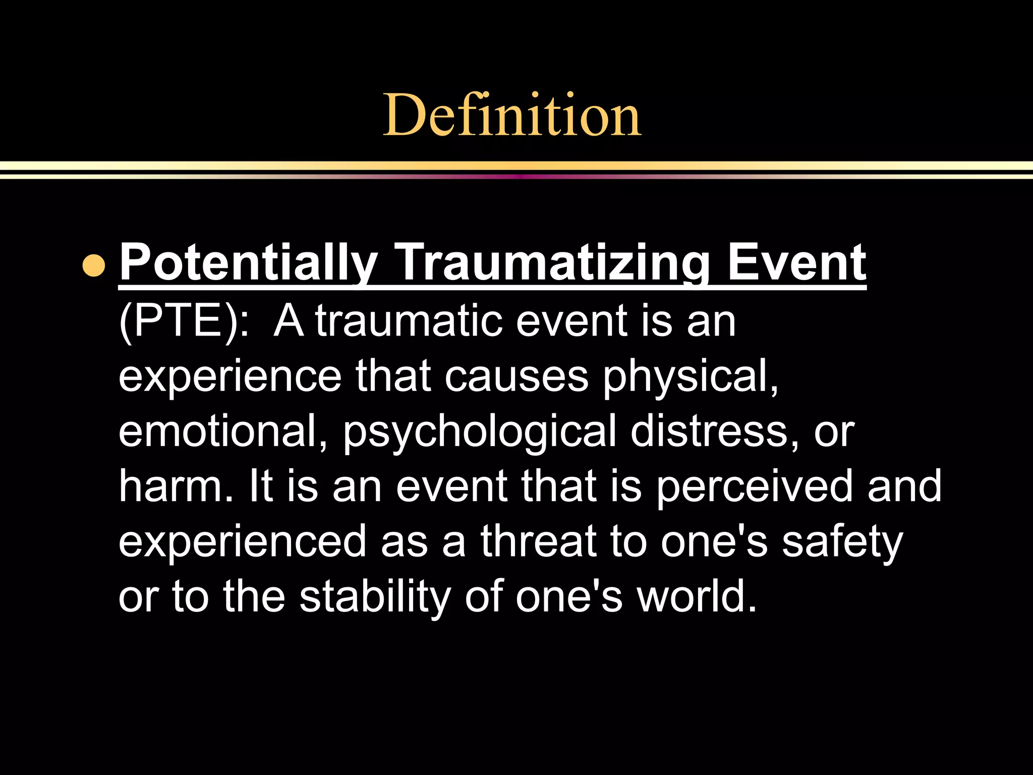 TEM - Traumatic Event Management | PPT
