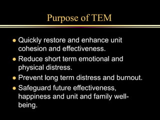 TEM - Traumatic Event Management | PPT