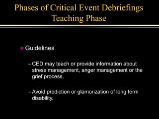 TEM - Traumatic Event Management | PPT