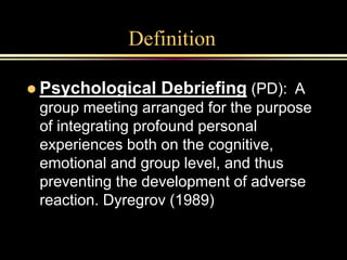 TEM - Traumatic Event Management | PPT