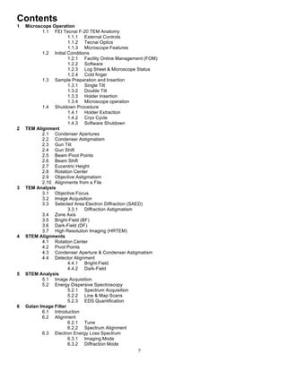 FEI Tecnai F-20 Operations manual | PDF