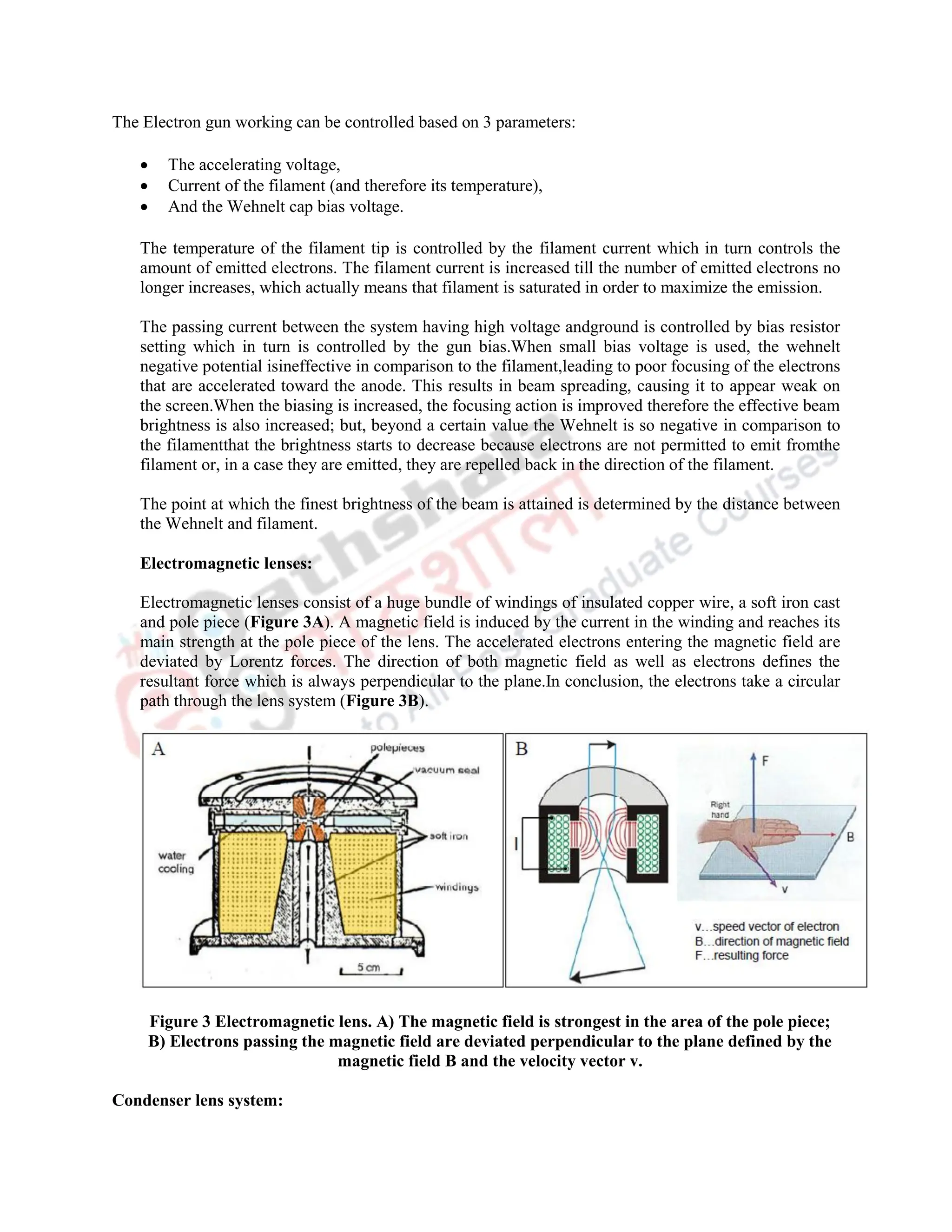 TRANSMISSION ELECTRON MICROSCOPY (TEM) NOTES | PDF