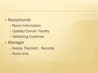 Hotel Object Oriented Analysis | PDF