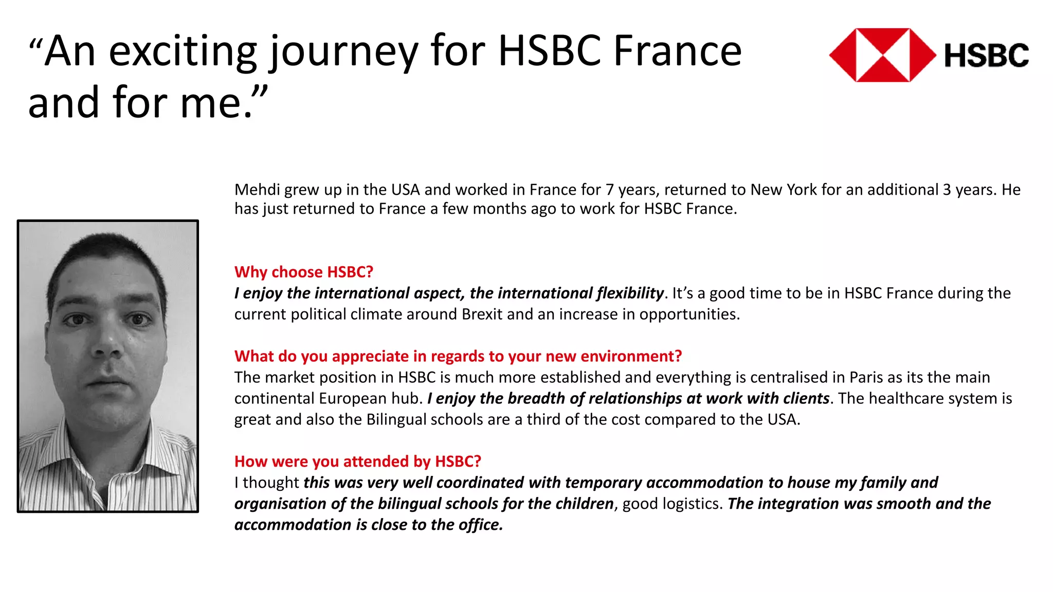 Testimony from HSBC's employee | PPTX