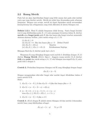 Limit Fungsi di Ruang Metrik | PDF