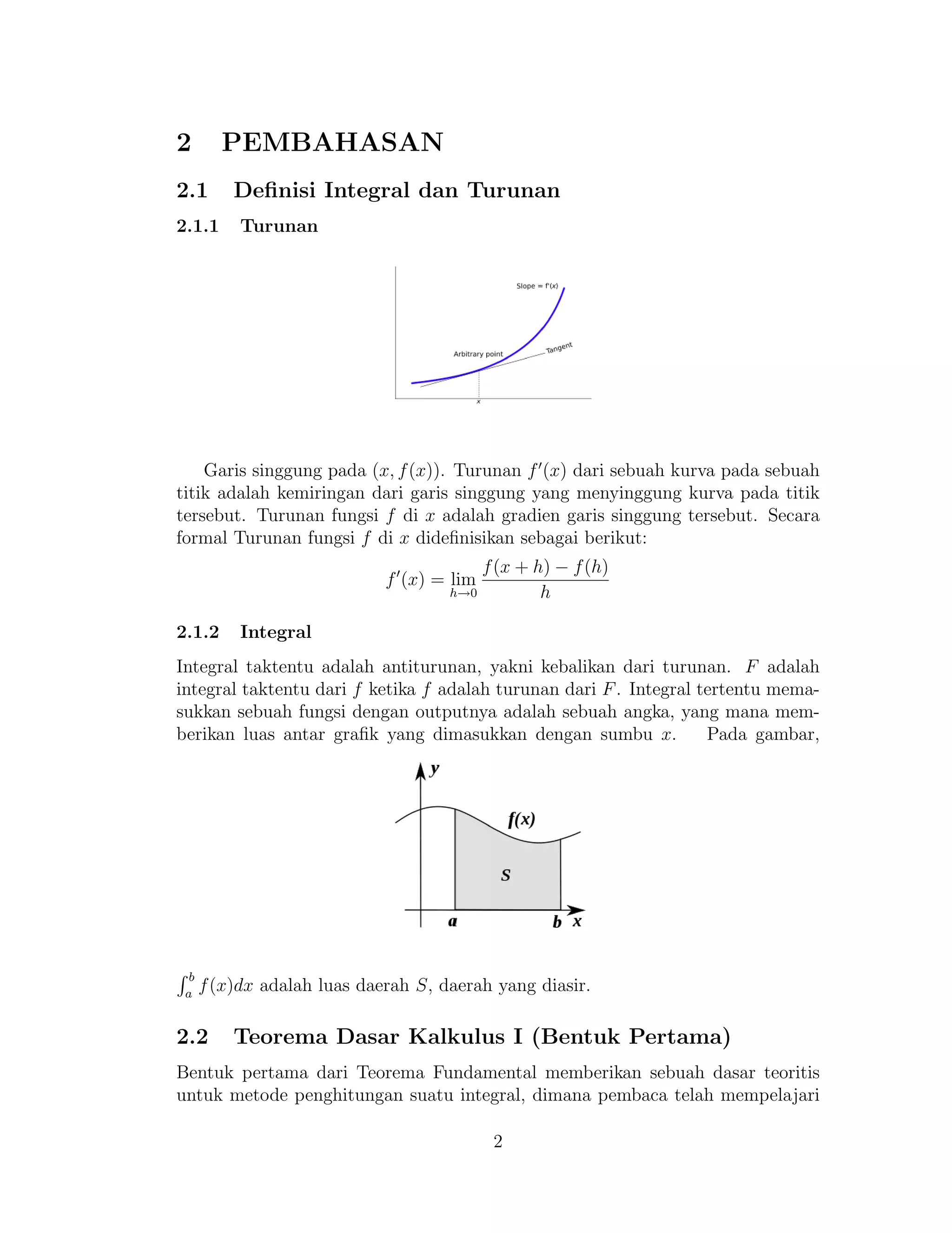 Teorema Dasar Kalkulus | PDF