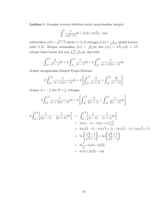 Teorema Dasar Kalkulus | PDF