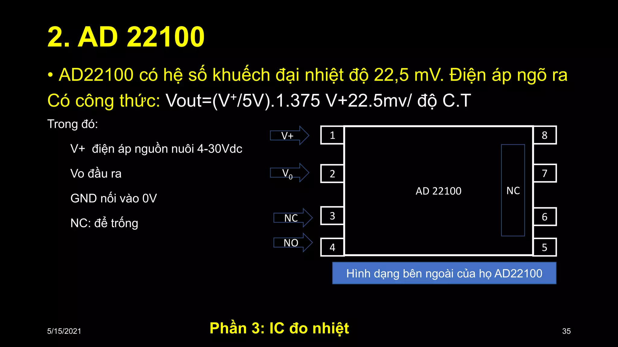 Kỹ Thuật Cảm Biến - Cảm Biến Nhiệt Độ (Sensor Engineering -Temperature ...