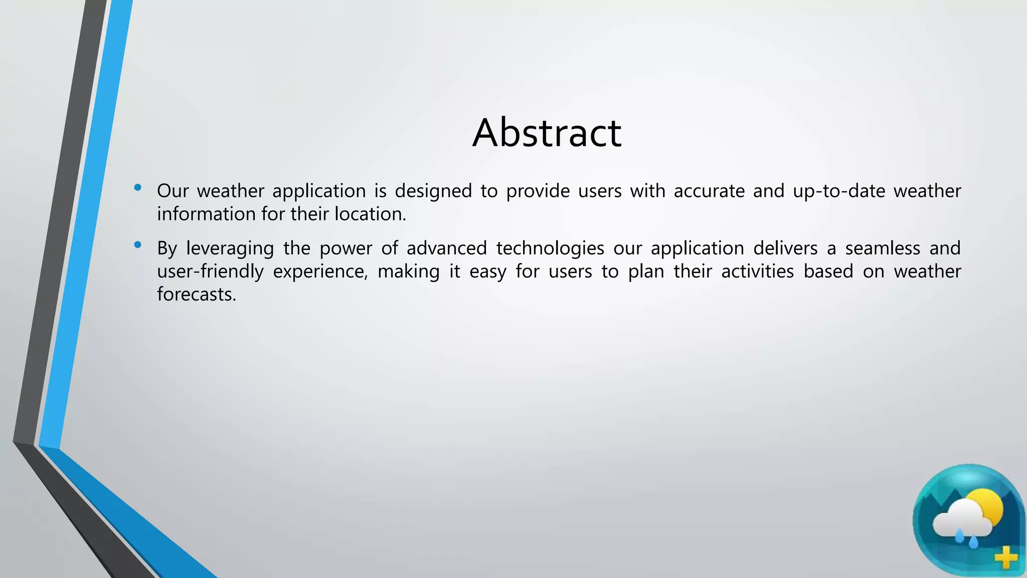 Weather app presentetion | PPTX