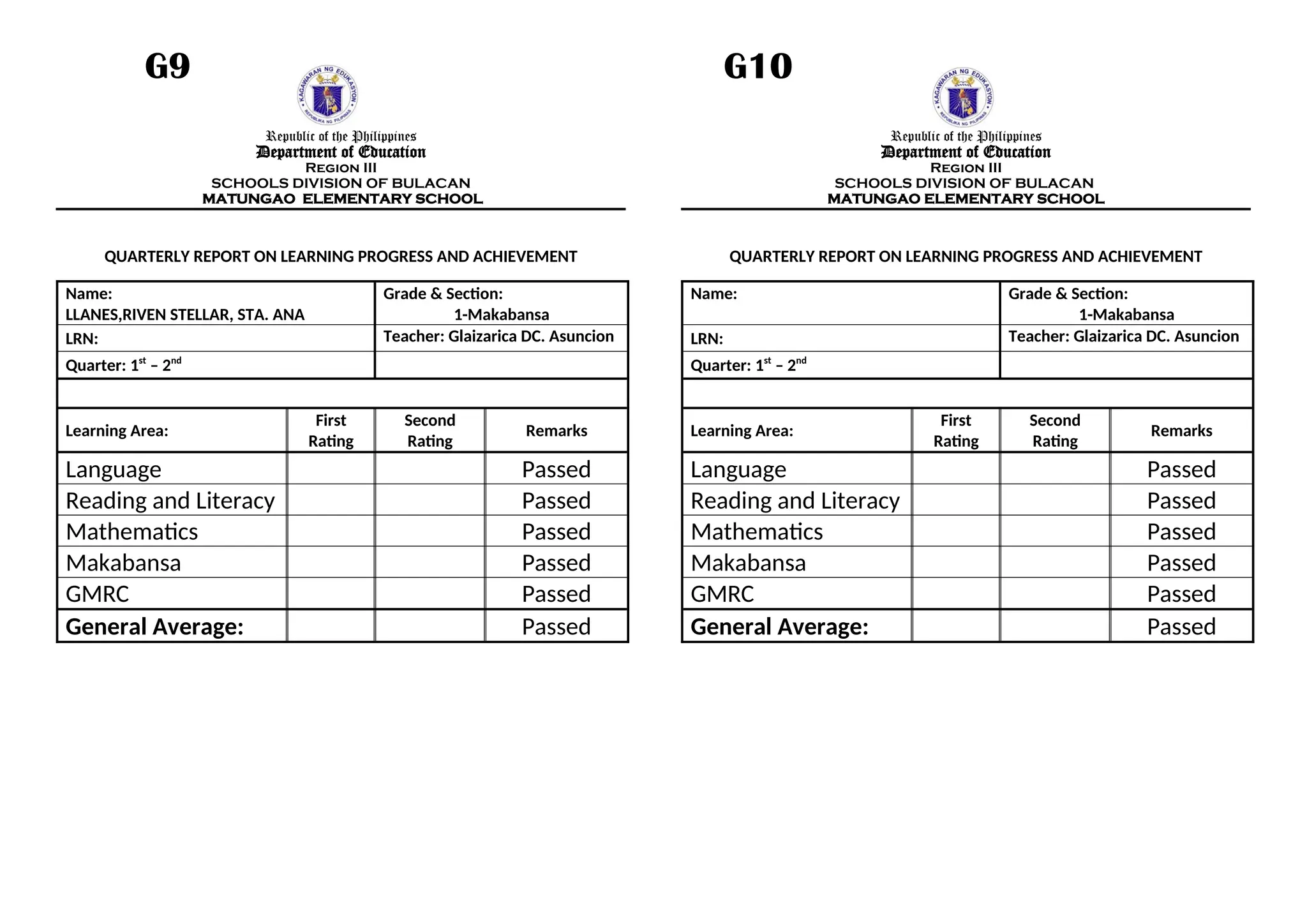 TEMP-CARD-SF9-G1-MATATAG-2024-2025-SSSSS | DOCX