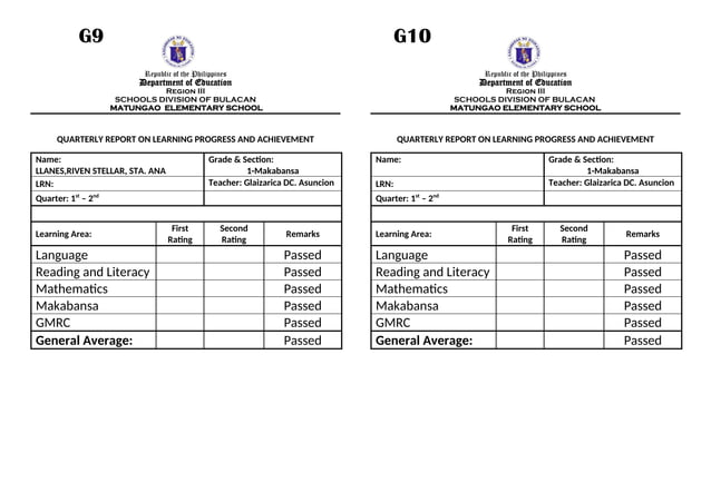 TEMP-CARD-SF9-G1-MATATAG-2024-2025-SSSSS | DOCX