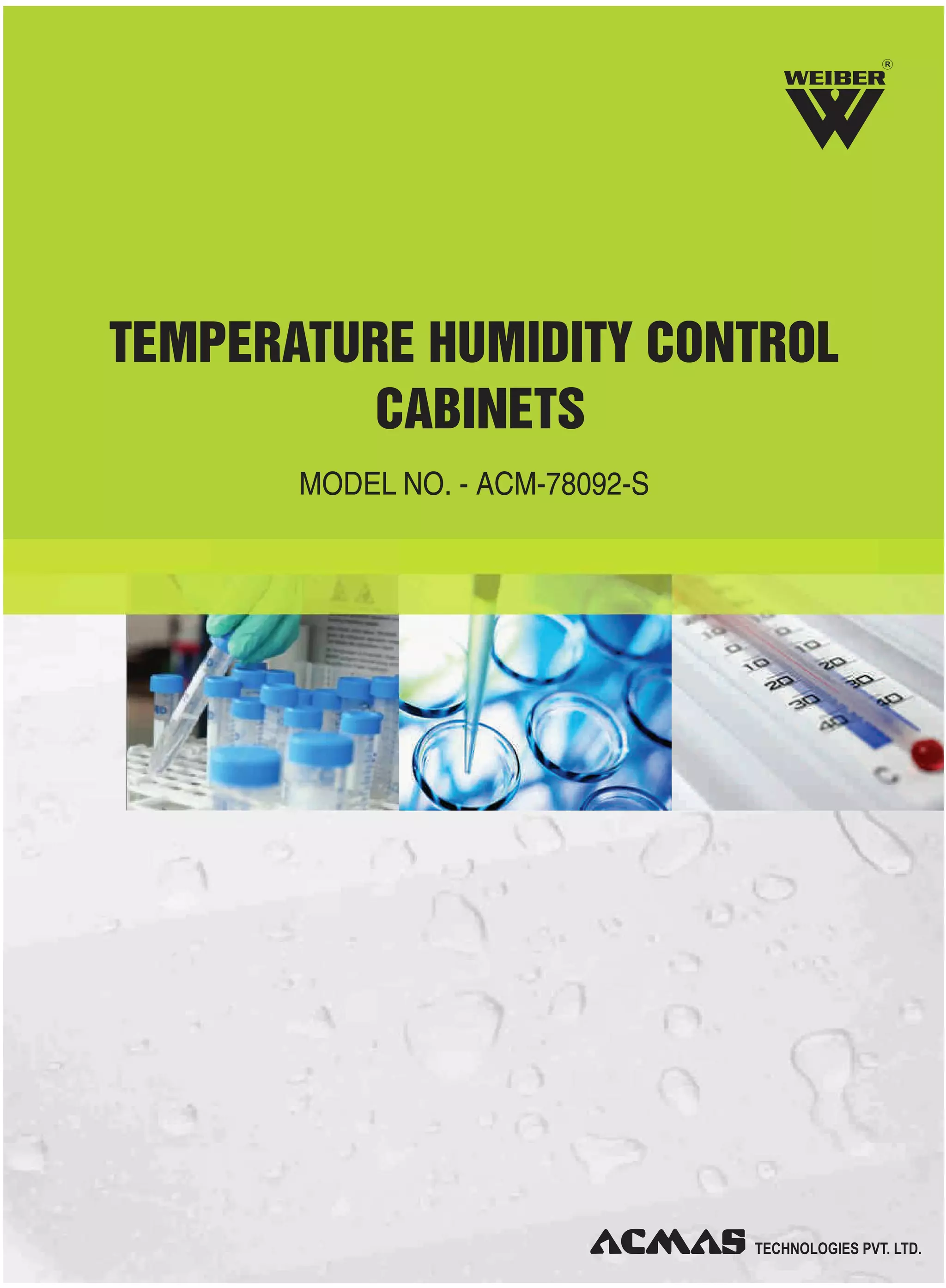 TEMPERATURE HUMIDITY CONTROL CABINETS | PDF