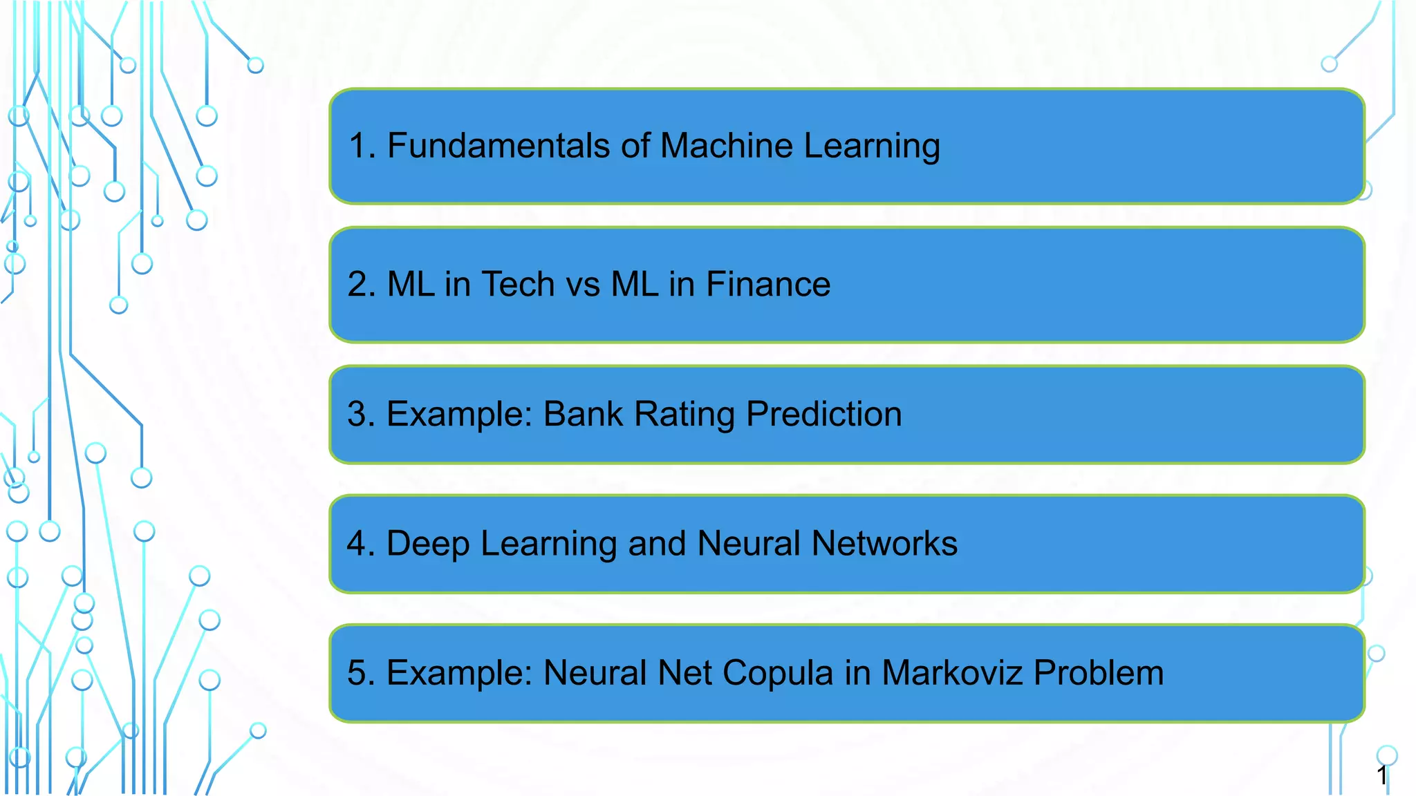 Machine Learning in Finance | PPTX