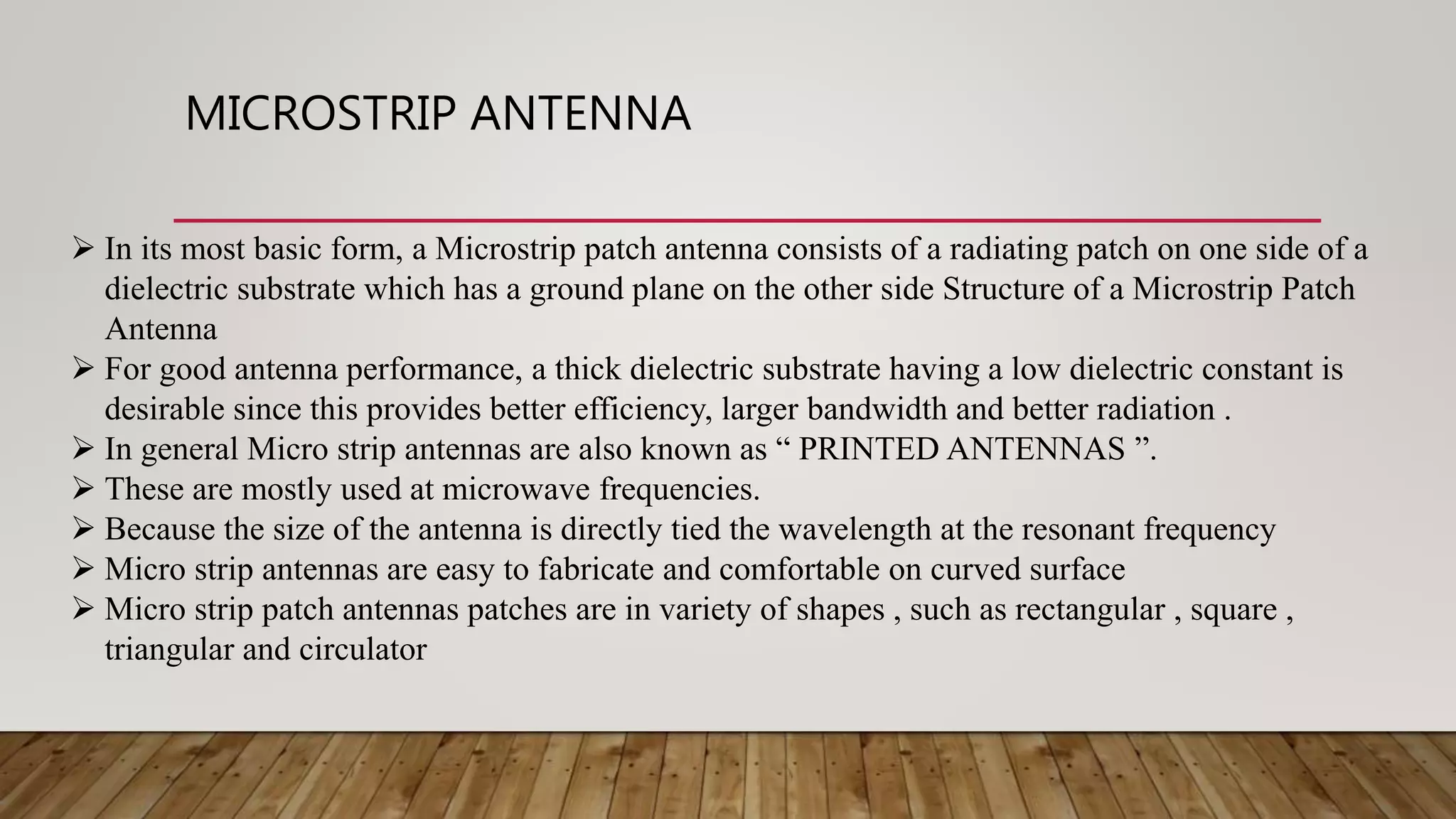 Probe Feed Micro strip Antenna design | PPTX