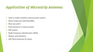 Probe Feed Micro strip Antenna design | PPTX
