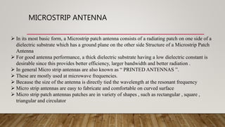 Probe Feed Micro strip Antenna design | PPTX