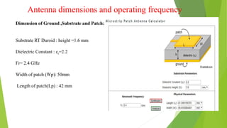 Probe Feed Micro strip Antenna design | PPTX
