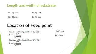 Probe Feed Micro strip Antenna design | PPTX