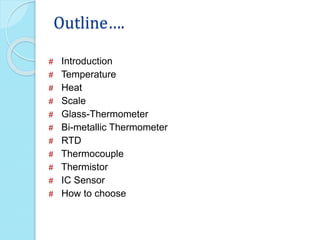 Temparature measurement presentation | PPTX