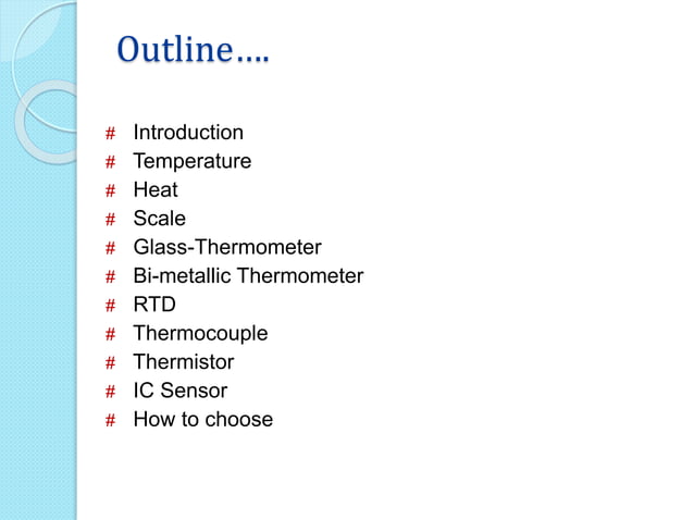 Temperature measurement ppt | PPTX