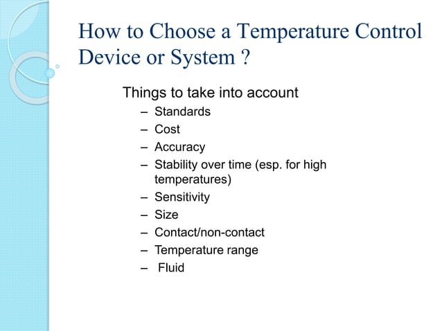 Temperature measurement ppt | PPTX