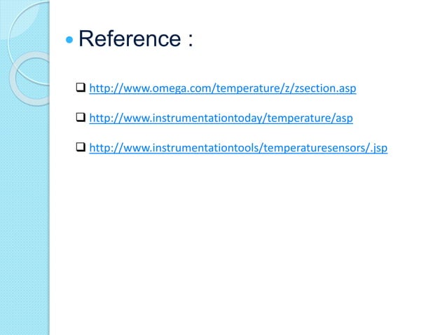 Temperature measurement ppt | PPTX