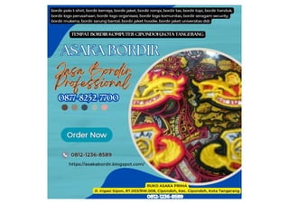 BORDIR PATCH / EMBLEM / BORDIR / LOGO / BENDERA ASAKA BORDIR 0877-8252 ...