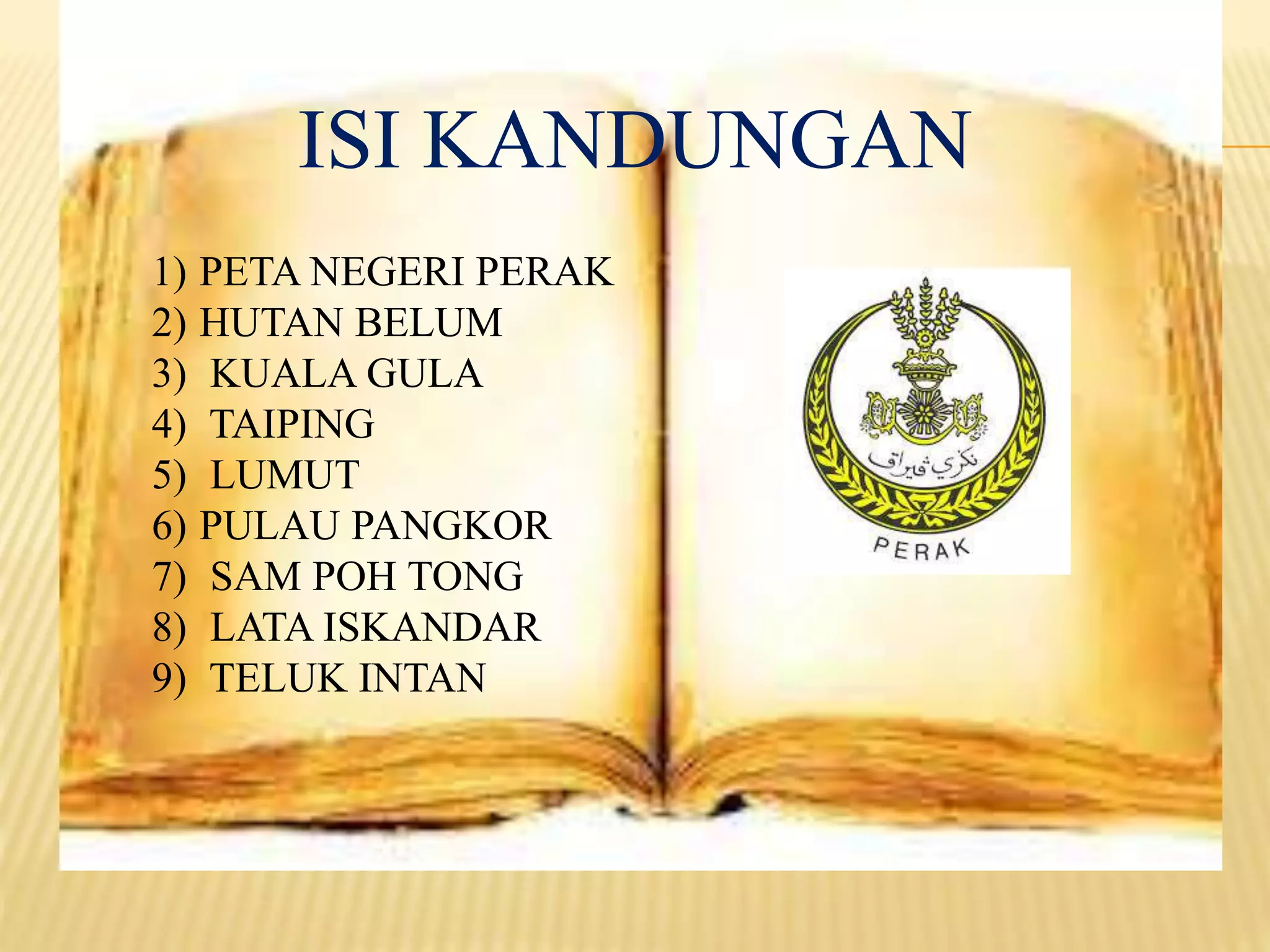 Tempat2 percutian menarik di perak | PPTX