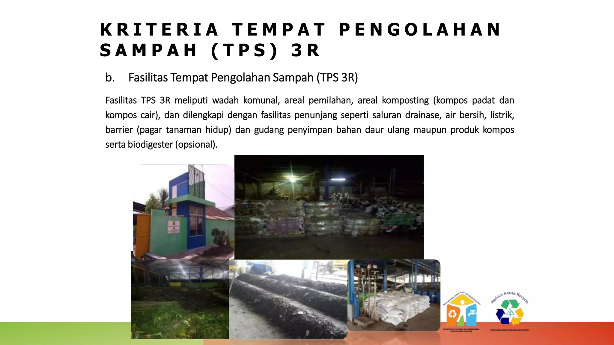 Tempat pengolahan sampah 3 r (tps3r) | PPTX