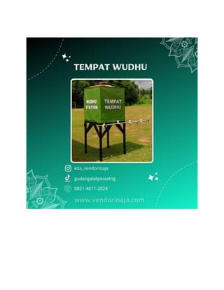 Sewa Tempat Wudhu Sejabodetabek dan Sekitarnya | DOCX