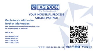 Company Profile of Tempcon - Chiller Manufacturer In India | PPT
