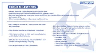 Company Profile of Tempcon - Chiller Manufacturer In India | PPT