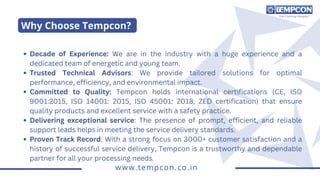 Company Profile of Tempcon - Chiller Manufacturer In India | PPT