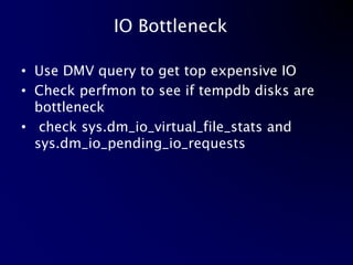 Managing Your TempDb | PPT