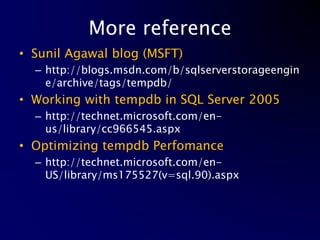 Managing Your TempDb | PDF