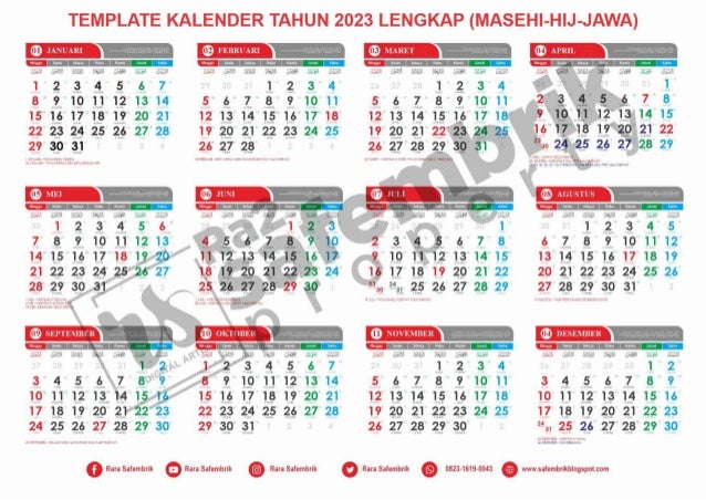 Mentahan Template Design Kalender 2023 | PPT
