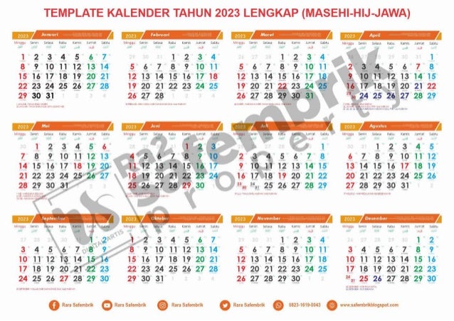 Mentahan Template Design Kalender 2023 | PDF
