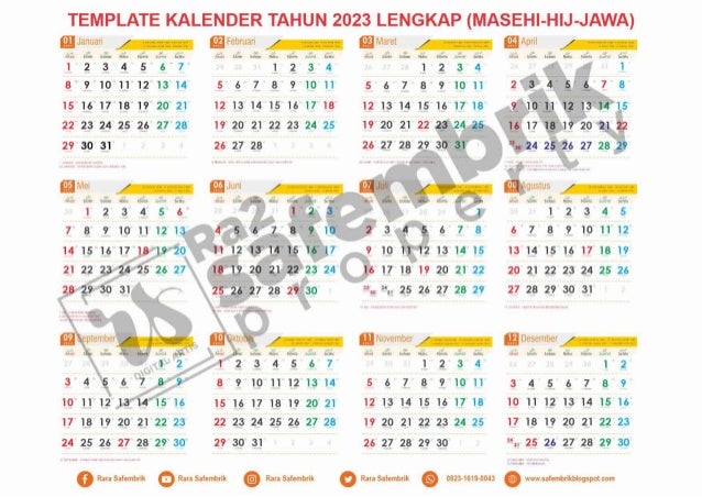 Mentahan Template Design Kalender 2023 | PDF