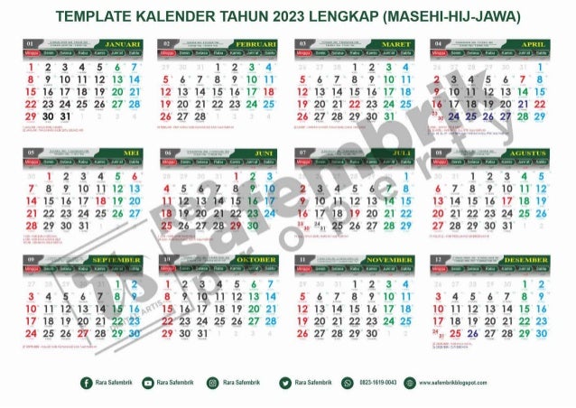 Mentahan Template Design Kalender 2023 | PDF