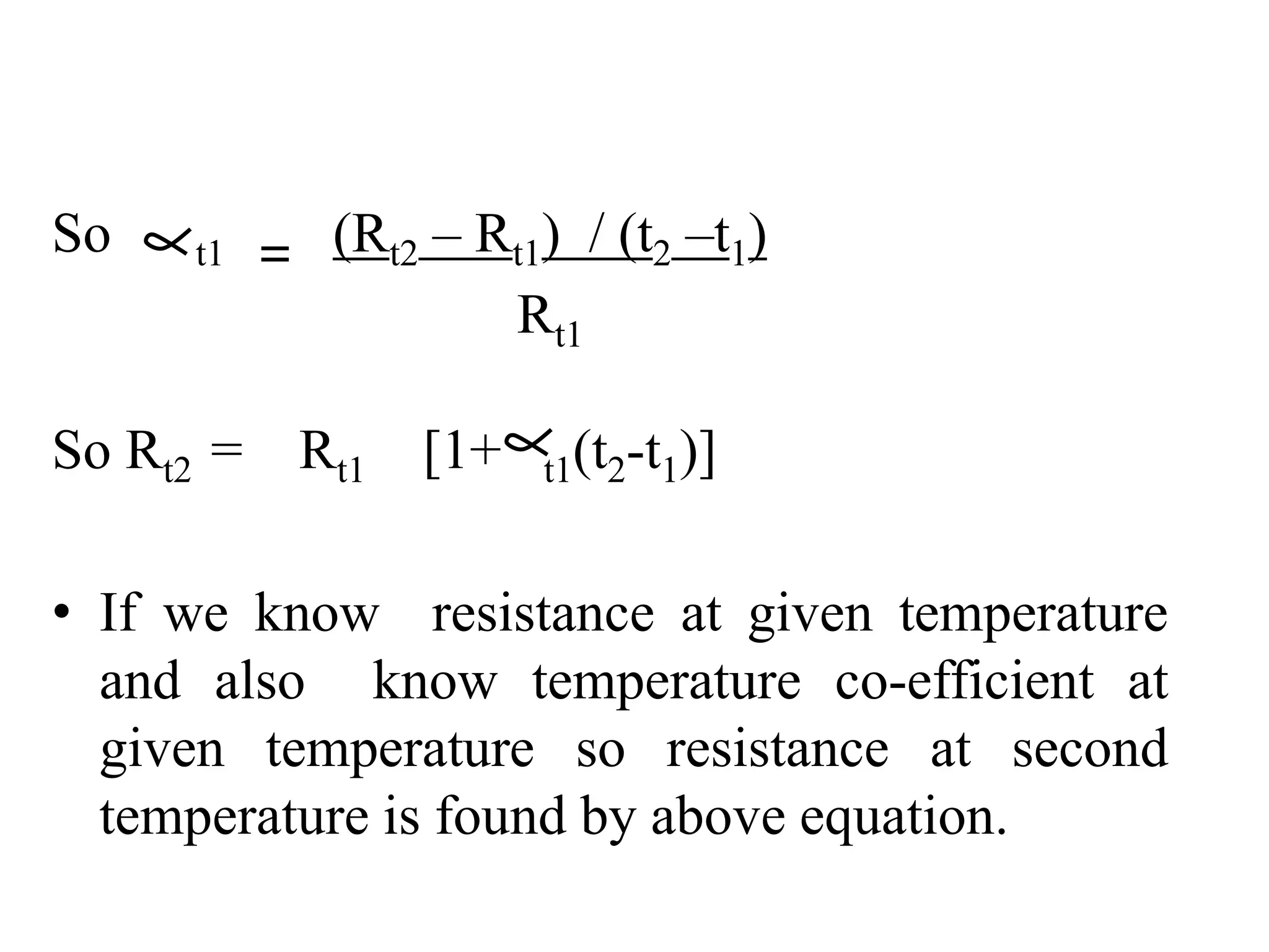 Tempeature co efficient for resistance | PPTX