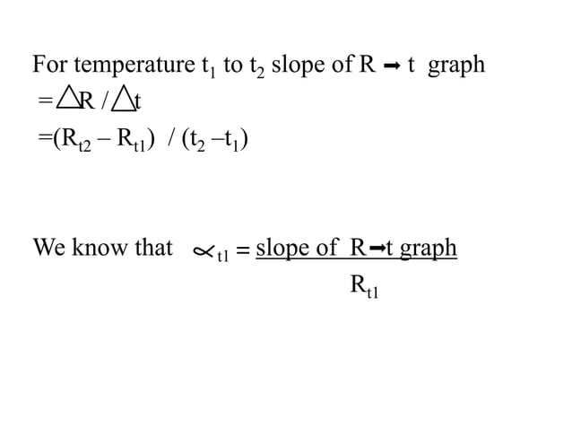 Tempeature co efficient for resistance | PPTX | Physics | Science