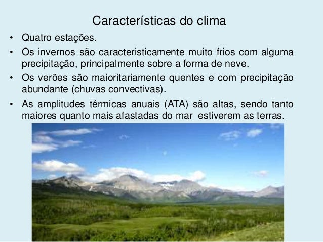 Clima temperado continental