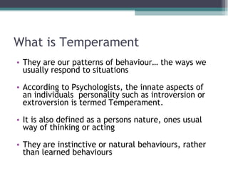Temperament | PPT