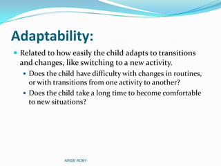 Temperament - KNOW YOUR CHILD | PPSX