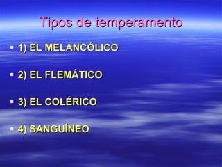 Tipos de Temperamento | PPT
