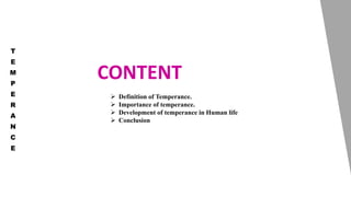 Temperance | PPT