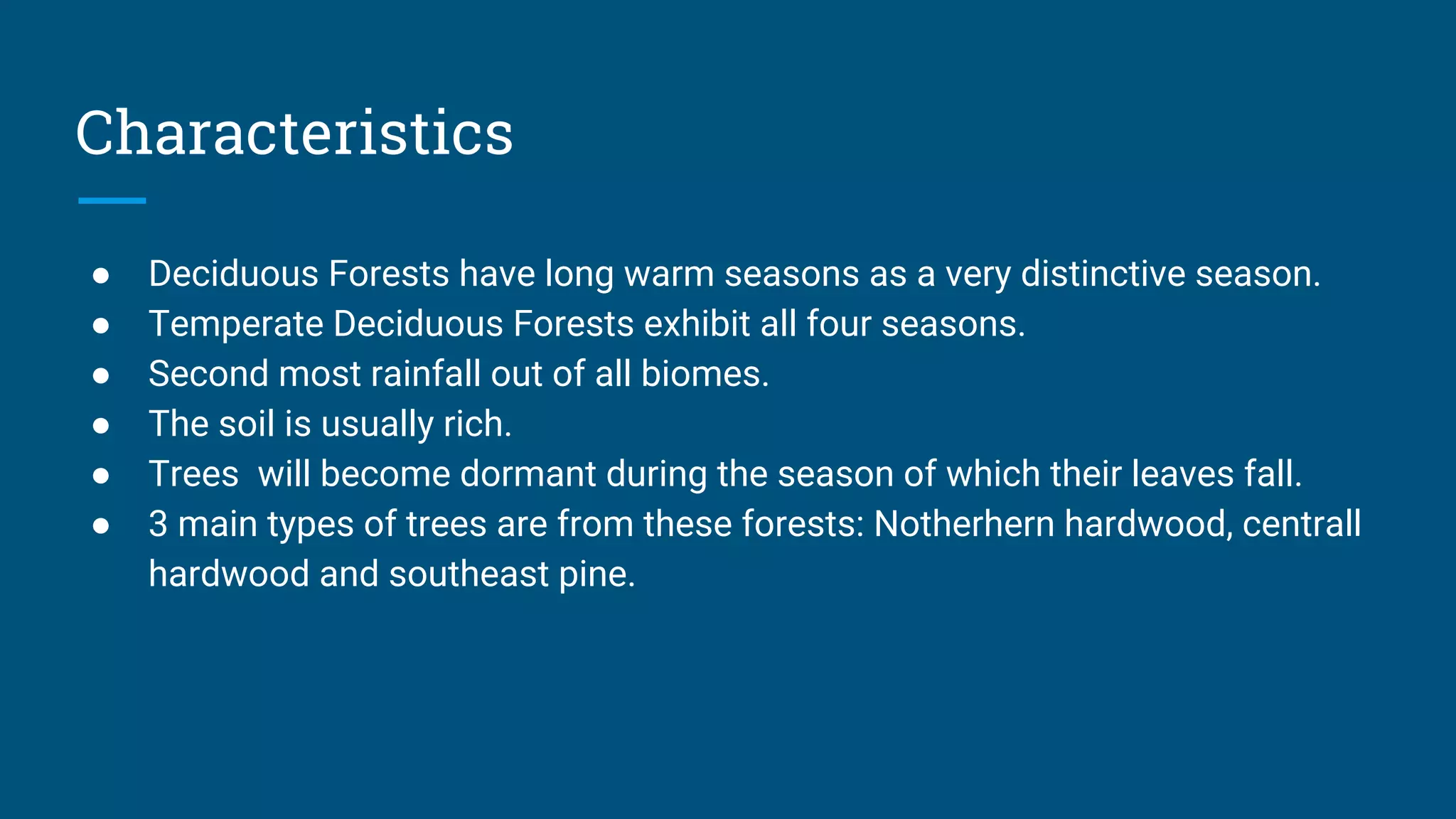 Temperate deciduous forest PERIOD 3 | PPT